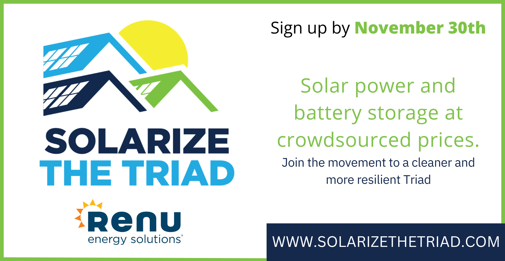Solarize the Triad Events to Date